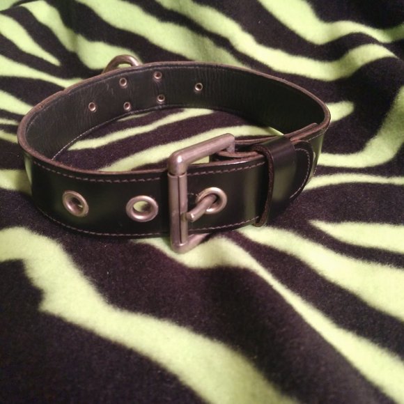 Jewelry | Vintage 1 Black Leather Sub Collar Wring | Poshmark
